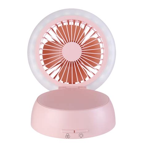 Rechargeable Usb Fan Table Lamp Battery Operated Mushroom Shape