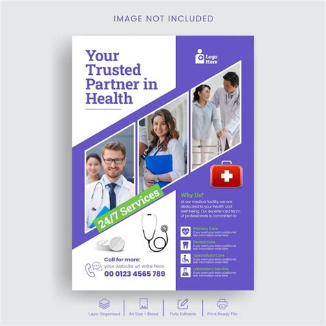 Premium Vector Medical Clinic Flyer Or Poster Template Design