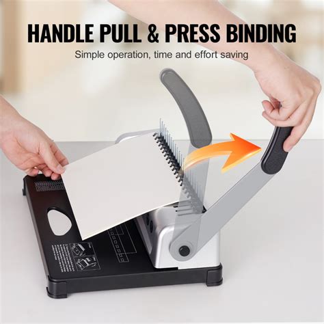Vevor Binding Machine Comb Binding Machine 21 Holes Binding 450 Sheets