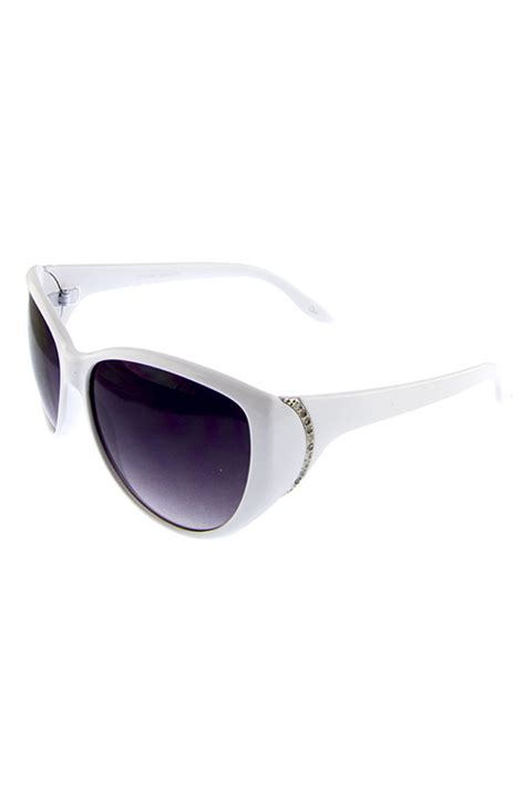 Womens Rhinestone Blended Detailed Sunglasses C3 Hg81008 City Sunglass