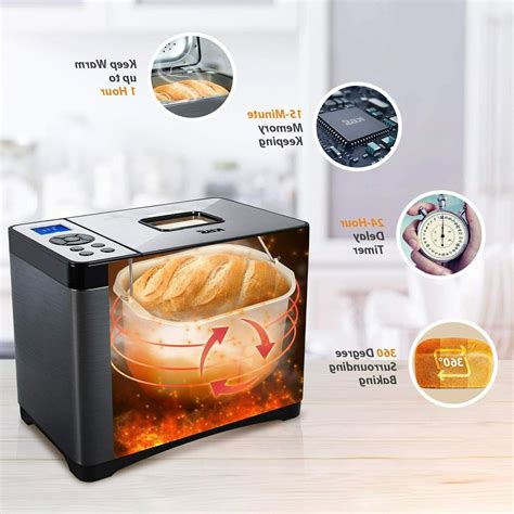 Kbs Automatic Bread Machine 2lb Stainless Steel Bread