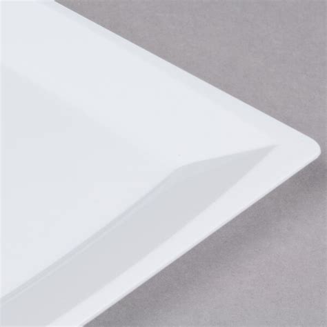 Wna Comet Ms75w 6 34 White Square Milan Plastic Salad Plate 12pack