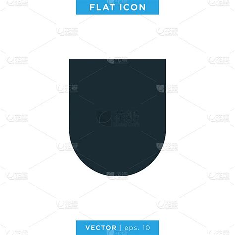 盾图标矢量股票插图设计模板。素材 花瓣网