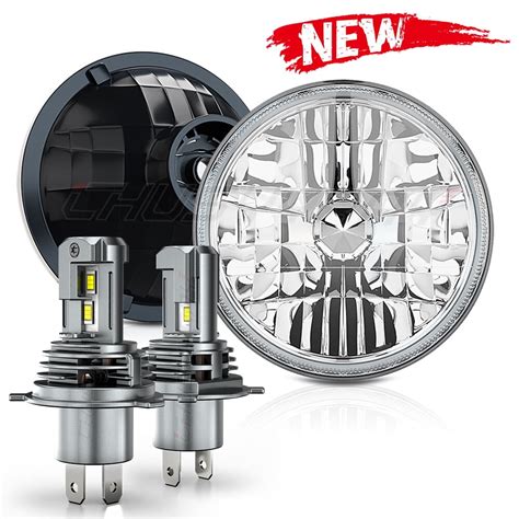 Fit 1969 1978 Ford F100 F150 F250 7inch Round Sealed Led Headlight Hi