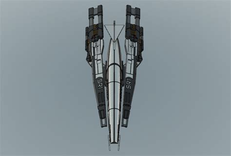 3d Printed Normandy Sr1 From Mass Effect Etsy