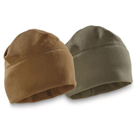 Us Military Surplus 300 Gram Polartec Fleece Caps 2 Pack New