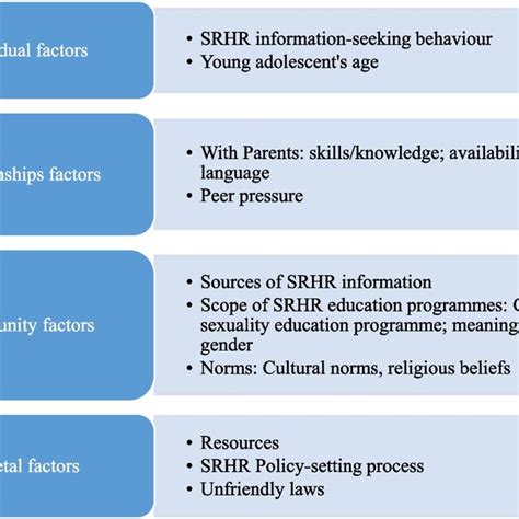 Coding Scheme For Perceived Enablers And Barriers To Young Adolescents