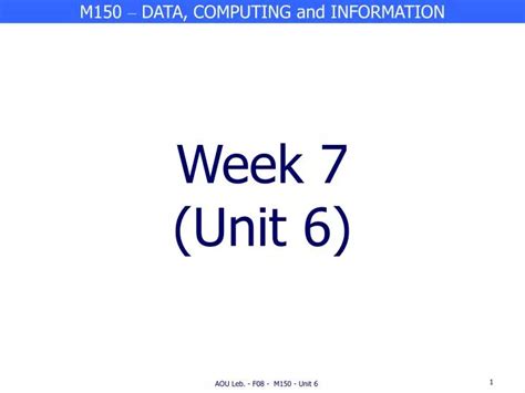 Ppt Week 7 Unit 6 Powerpoint Presentation Free Download Id482466