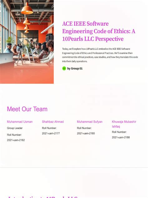 Ace Ieee Software Engineering Code Of Ethics A 10pearls Llc