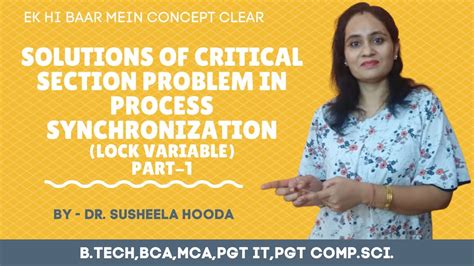32 Solutions Of Critical Section Problem In Process Synchronization