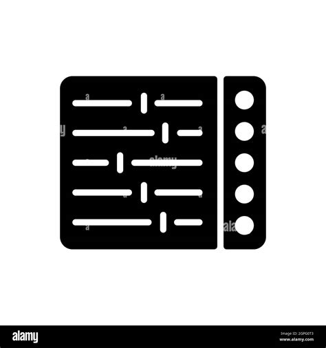 Mixing Console Vector Flat Glyph Icon Stock Vector Image And Art Alamy