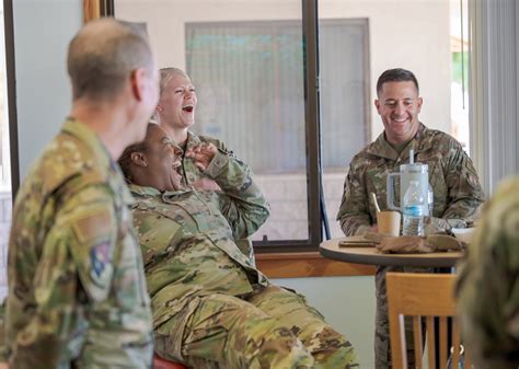 412th Test Wing Leadership Shares A Laugh Build Rapport With Airmen Edwards Air Force Base News