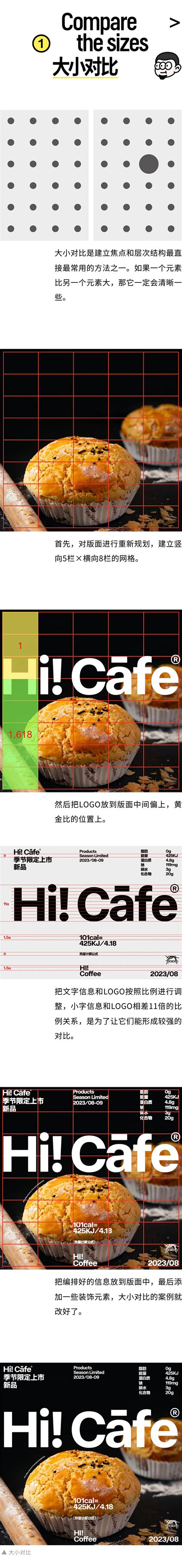 大小对比