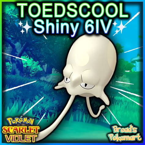 Toedscool Shiny 6iv Pokemon Scarlet And Violet Lv1 Ready Etsy