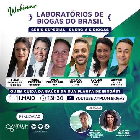 Webinar Laboratórios de Biogás no Brasil inscreva se
