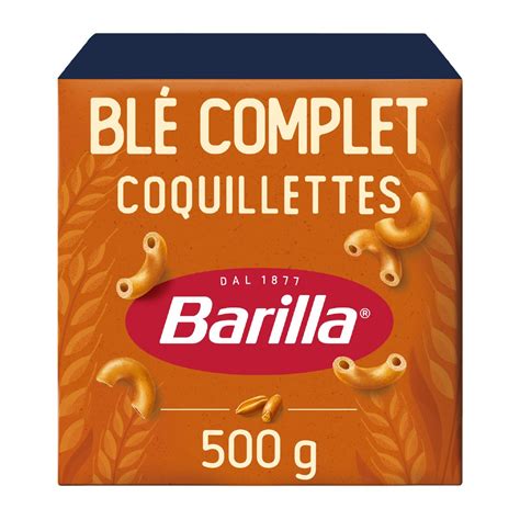 Pâtes Barilla Coquillettes au blé complet 500g Swidis Guadeloupe
