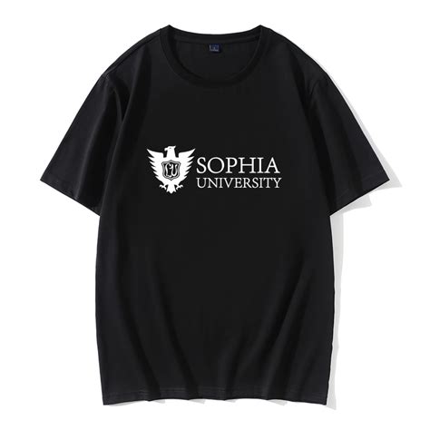 日本上智大学sophia Universityじょうちだいがく短袖t恤纪念品大学个性定制