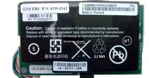 IBM Battery For Server Raid MR M M M W