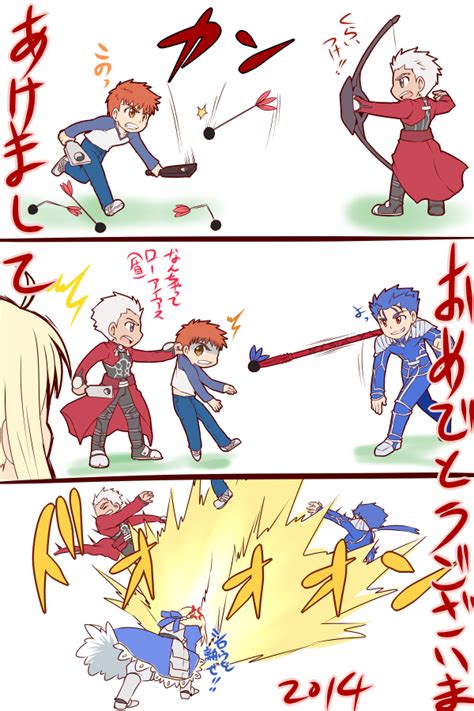 Artoria Pendragon Saber Cu Chulainn Emiya Shirou Archer And 1 More