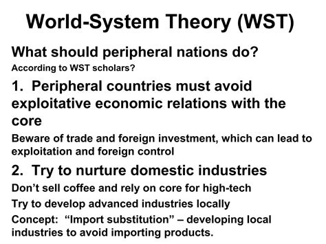 World System Theory Wallerstein Ppt Economy Business And Finance