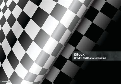 레이스 우승 배경 벡터 일러스트 레이 션에 대 한 블랙 디자인에 바둑판 무늬 깃발 물결 Championship에 대한 스톡 벡터 아트 및 기타 이미지