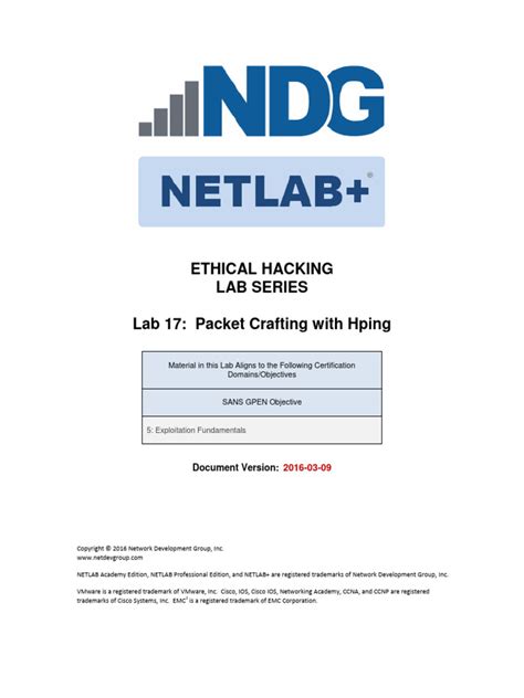 Ndg Eh Lab 17 Download Free Pdf Transmission Control Protocol