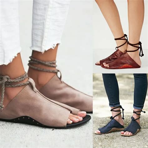 Women Sandals 2018 Flat Sandals Summer Shoes Woman Ankle Strap Soft
