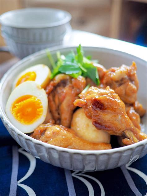 予約ごしらえで時短調理！煮込み20分なのにお肉ほろほろ「手羽元の照り照り煮」 料理 レシピ 鶏手羽元レシピ レシピ