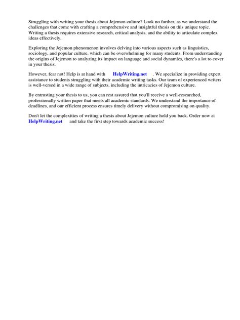 Thesis Tungkol Sa Jejemon Pdf