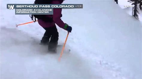 Skier Triggers Avalanche Youtube
