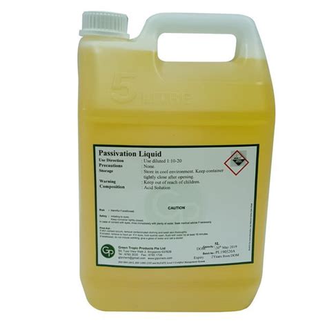 Singapore Extremely Strong Acid Passivation Solution 5 Liters