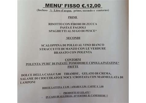Menù completo e carta Nuova trattoria bellaria a Mediglia TheFork
