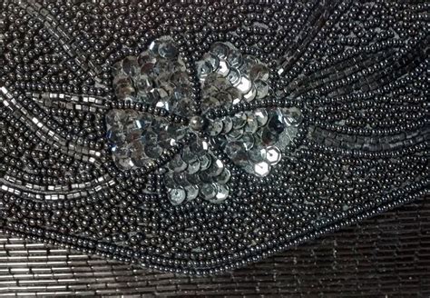 Vintage Black Beaded Evening Bag Black Clutch Beaded Etsy