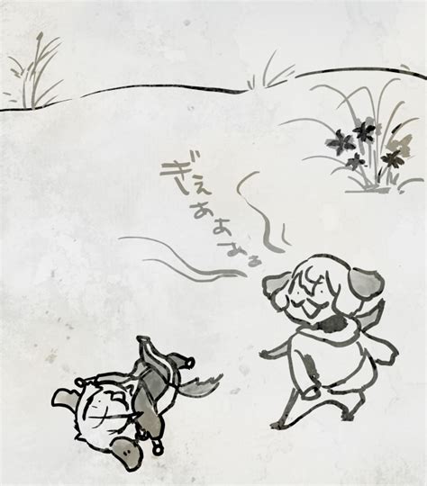 「ホホッ みんなのケモミミ男士見せてください」たついの漫画