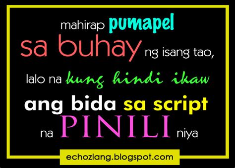 Mahirap Pumapel Sa Buhay Ng Isang Tao Lalo Na Kung Hindi Ikaw Ang Bida