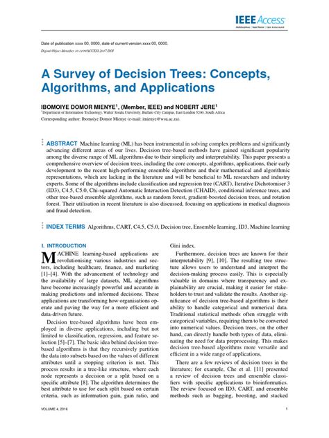 decision trees concepts algorithms pdf statistical classification machine learning