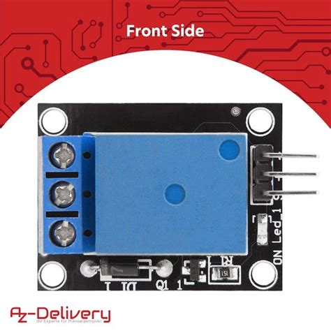 Azdelivery 5 X 1 Relais 5v Ky 019 Module High Level Trigger Compatibel