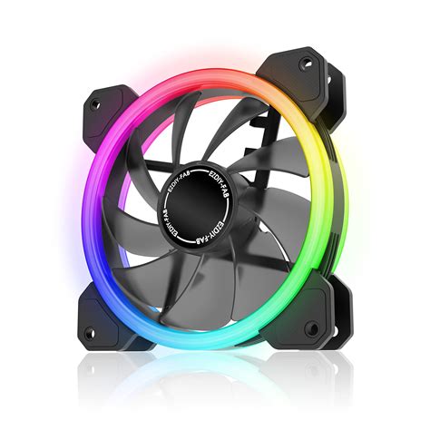 Ezdiy Fab Dual Ring 120mm Rgb Case Fan 1 Pack