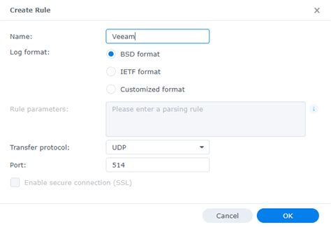 Easy Quick Setup Veeam Logs To Synology Log Center Veeam Community