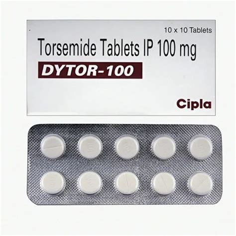 Dytor 10 Mg Torsemide tablet at Rs 100 stripe टरसमइड टबलट in