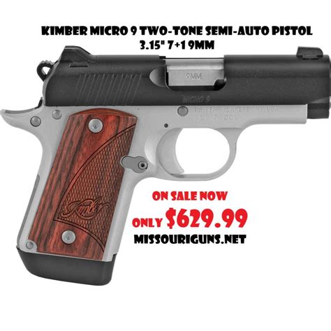 Kimber Micro 9 Stainless Mc Tp Mini Compensator Pro Night Sights 345
