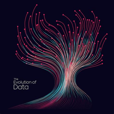 premium vector vector abstract colorful big data technology background