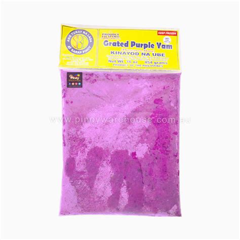 Sbc Frozen Grated Purple Yam Kinayod Na Ube 454g 25 Pinoy Warehouse