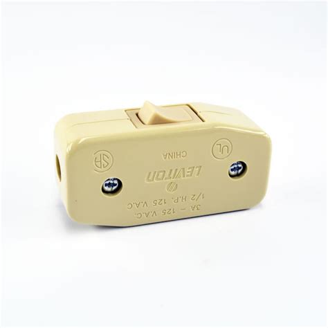 Cord Switch Ivory Leviton Inline Feed Thru Switch Best Switch