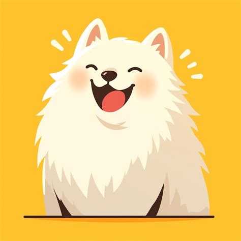 El Perro Esquimó Americano Hace Trucos Vector Premium