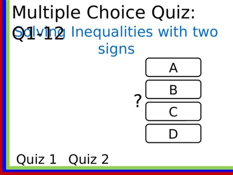 Solving Inequalities 2 Signs 2 Resources Teaching Resources