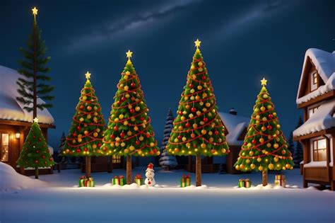 Premium Ai Image Merry Christmas And Happy New Year Realistic 3d