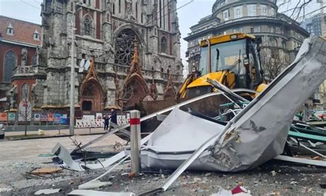 Внаслідок ракетної атаки на Київ 20 грудня пошкоджено памятку національного значення костел