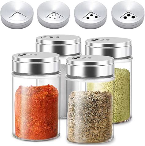 4pcs Salt And Pepper Shakers Set Salt Shaker And Pepper Shaker With