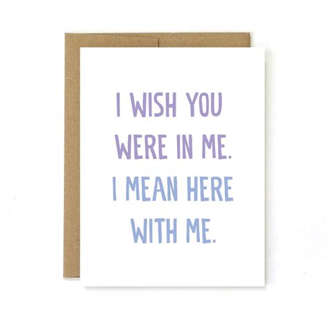 Long Distance Relationship Card I Love You Card Funny Etsy